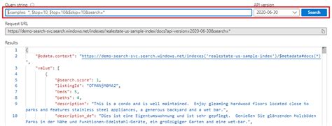 Quickstart Search Explorer Query Tool Azure Ai Search Azure Docs