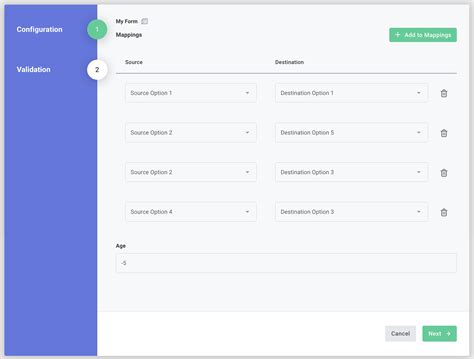 json forms data validation prismatic docs