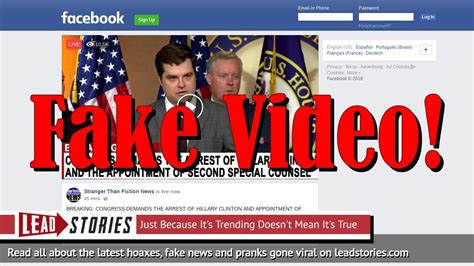 Fake Video Congress Is Not Demanding The Arrest Of Hillary Clinton