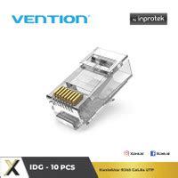 Review Vention Konektor RJ Cat A UTP Modular Gigabit Jack Plug Connector IDG Pcs