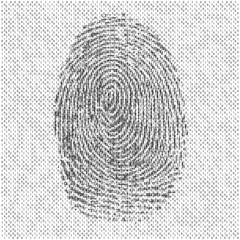 Premium Vector Fingerprint Binary Code Background