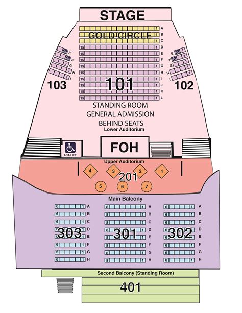 Virginia Theater Seating Chart