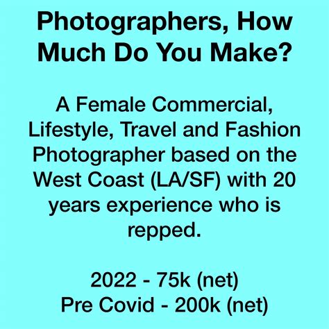 Photographers How Much Do You Make Seriously Photography
