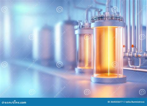 Electrolyzer Equipment In A Green Hydrogen Facility Royalty Free Stock Image