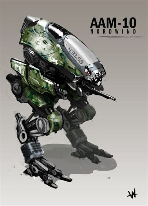 Walker Mech Robot Concept Art Armor Concept
