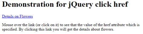 Jquery Click Href How Click Href Works In Jquery With Examples