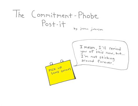 The Commitment Phobe Post It Cartoon The Justin Johnson Show The Commitment Phobe Post It Cartoon The Justin Johnson Show