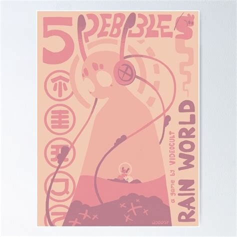 Five Pebbles Rain World Poster Poster For Sale By Woodsymachine
