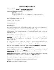 Chapter 15 Nilpotent Groups Pdf Chapter 15 Nilpotent Groups Definition 15 1 The Upper Or