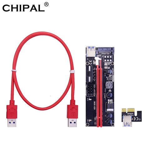 Riser PCIE удлинитель CHIPAL VER009S PCI-E райзер для видеокарты PCI ...