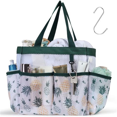 F Color Shower Caddy Portable Mesh Shower Caddy Bag