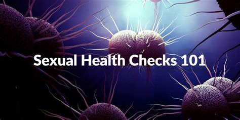 Sexual Health Checks Healthy Lifestyle