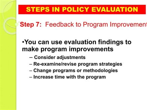 policy review evaluation pptx