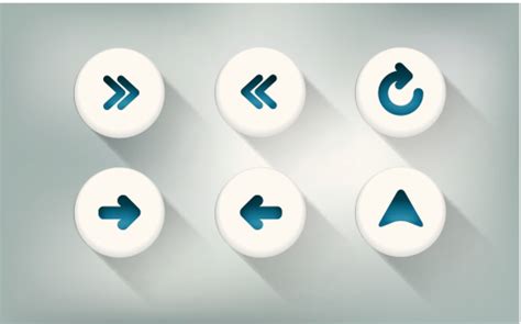 Web Navigation Icons Set Stock Illustration Download Image Now Arrow Symbol Backgrounds