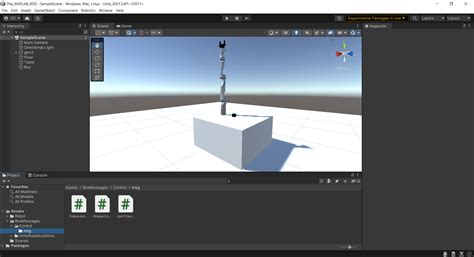 pick and place workflow in unity 3d using ros