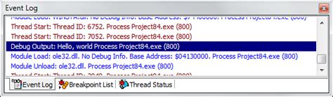 Delphi How To View Output Of Outputdebugstring Stack Overflow