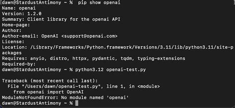 Error Modulenotfounderror No Module Named ‘openai Api Openai