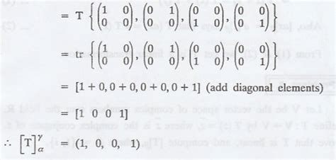 The Matrix Representation Of A Linear Transformationn