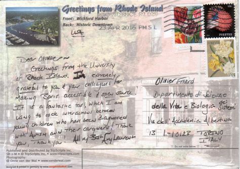 BORIS users postcards - BORIS