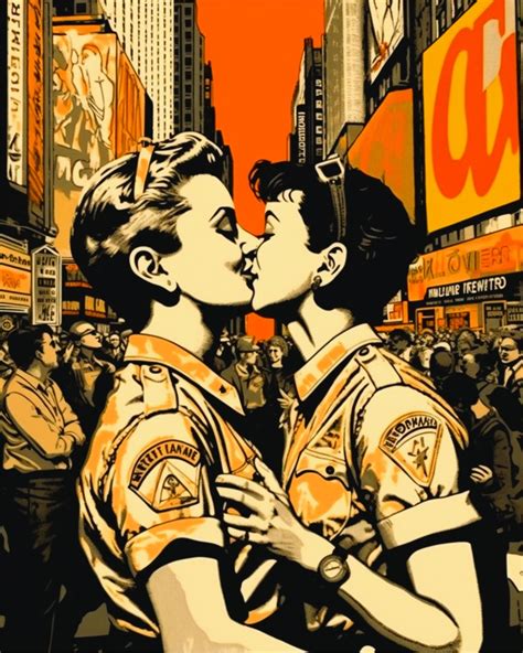 Retro Lesbian Art Print Femme Kissing Audrey Marilyn Classic 50s Art