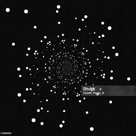 추상 공간 배경입니다 미니멀 한 코스모스 컨셉 벡터 일러스트레이션 검은 색 과학 배경 연결된 선과 점이 있는 추상적인 동적 모션을 통한 디지털 데이터 시각화 0명에 대한