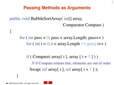 ppt passing methods as arguments powerpoint presentation free