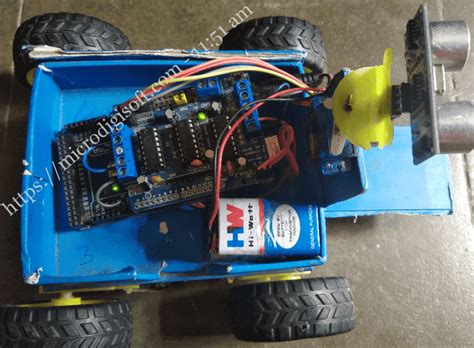 Arduino Obstacle Avoiding Robot Car Using Ultrasonic Sensor