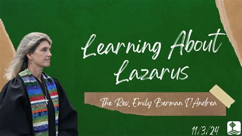 Learning About Lazarus Youtube