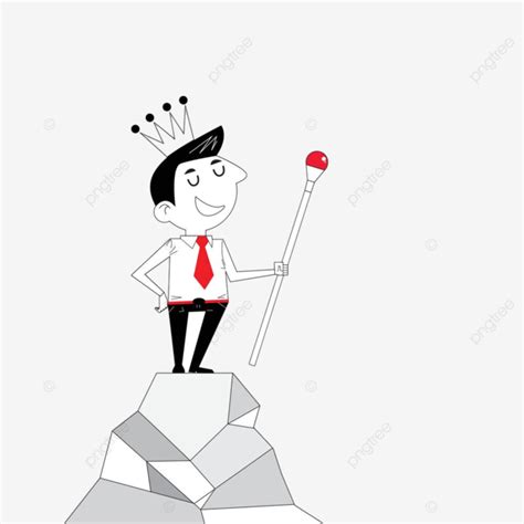 성취 또는 리더십 개념 만화 작업 지도 Png 일러스트 및 벡터 에 대한 무료 다운로드 Pngtree