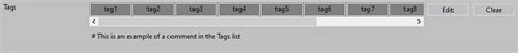 Add Comment Field For Tags Section · Issue 2539 · Robotframeworkride · Github