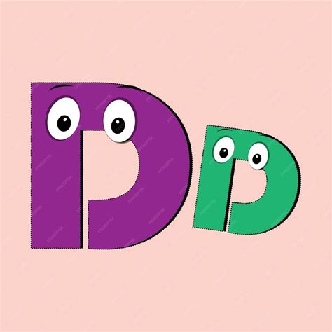 Premium Vector Alphabet Fullcolor With Eyes Cartoon Character Cute