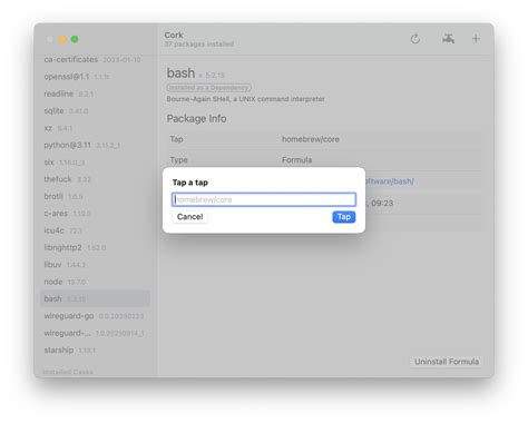 A Fast GUI For Homebrew Written In SwiftUI