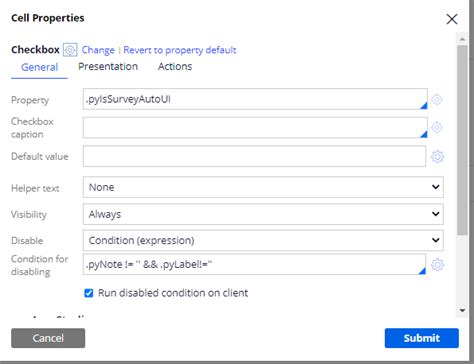 Check Box Enable Support Center