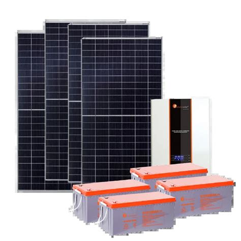 Felicity 6kw Hybrid Solar Kit 6000w 48v Gel Batteries Inverter For