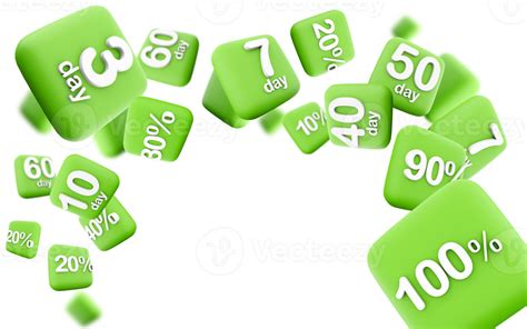 3d Rendering 70 Percent Different Positions Icon Set 3d Render Store