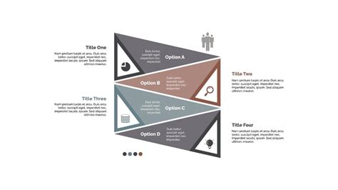 Triangle Diagram With Three Options For Project Google Slide Theme And
