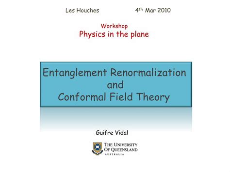 Pdf Entanglement Renormalization And Conformal Field Theory Dokumen