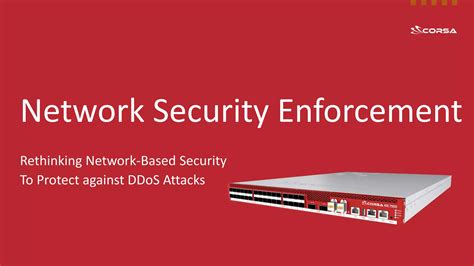 Rethinking Security Corsa Red Armor Network Security Enforcement Ppt