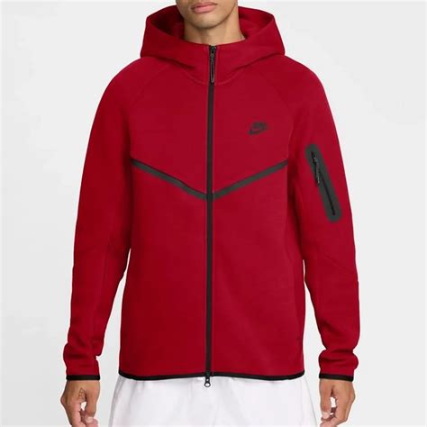 Nike Tech Red Hoodie Red Hoodie Nike Tech