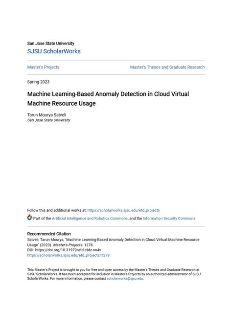 machine learning based anomaly detection in cloud virtual machine pdf cloud computing