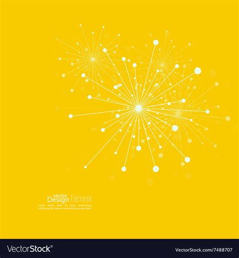 Array With Dynamic Emitted Particles Royalty Free Vector