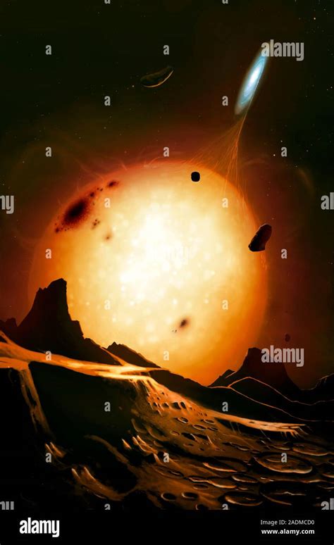 X Ray Binary Computer Artwork Of An X Ray Binary Star System Seen