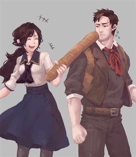 Elizabeth And Booker Dewitt Bioshock And 1 More Drawn By Bubux Danbooru