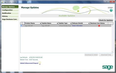 Sage Advisor Update For Sage 300 Erp 2012