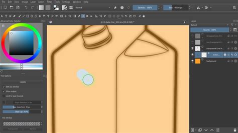 How To Add Color Quickly In Krita Using Colorize Mask Part Krita Tutorials
