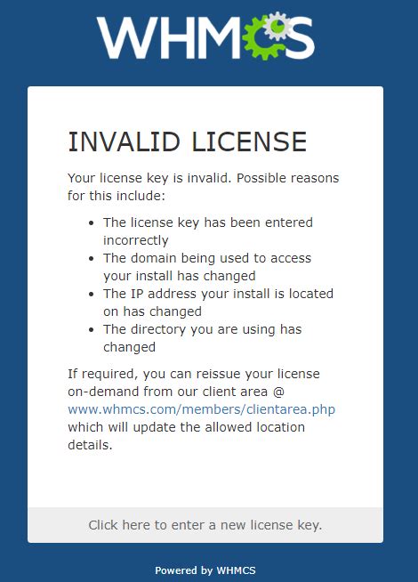 Reissuing Your WHMCS License Key Using WHMCS WHMCS Community