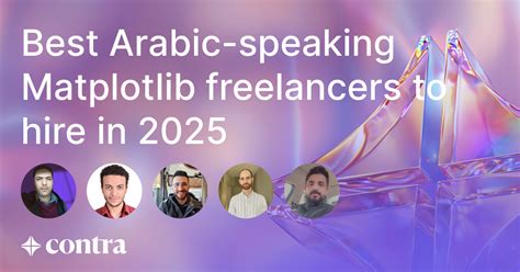 best arabic speaking matplotlib freelancers to hire in 2025