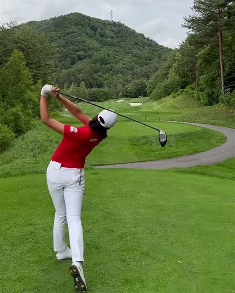 Klpga투어 드라이버 비거리 사실상 1위 문정민프로 Youtube