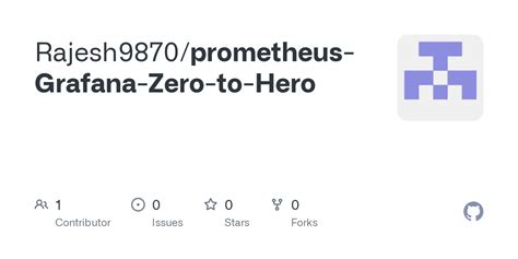 Github Rajesh9870 Prometheus Grafana Zero To Hero