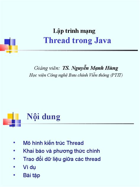B02 1 Ltm Thread Trong Java Pdf